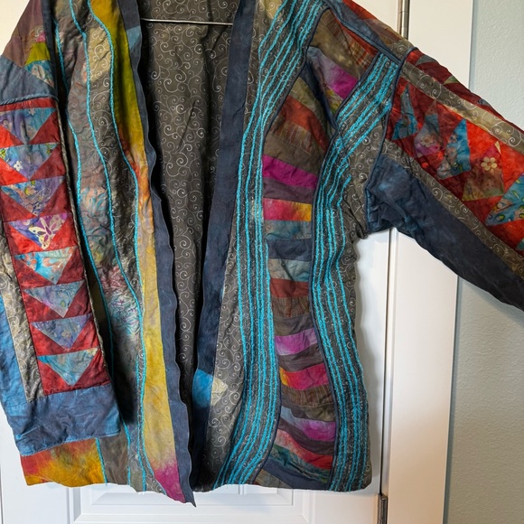 Hand Crafted | Jackets & Coats | Quilt Jacket Handmade And Hand Dye ...
